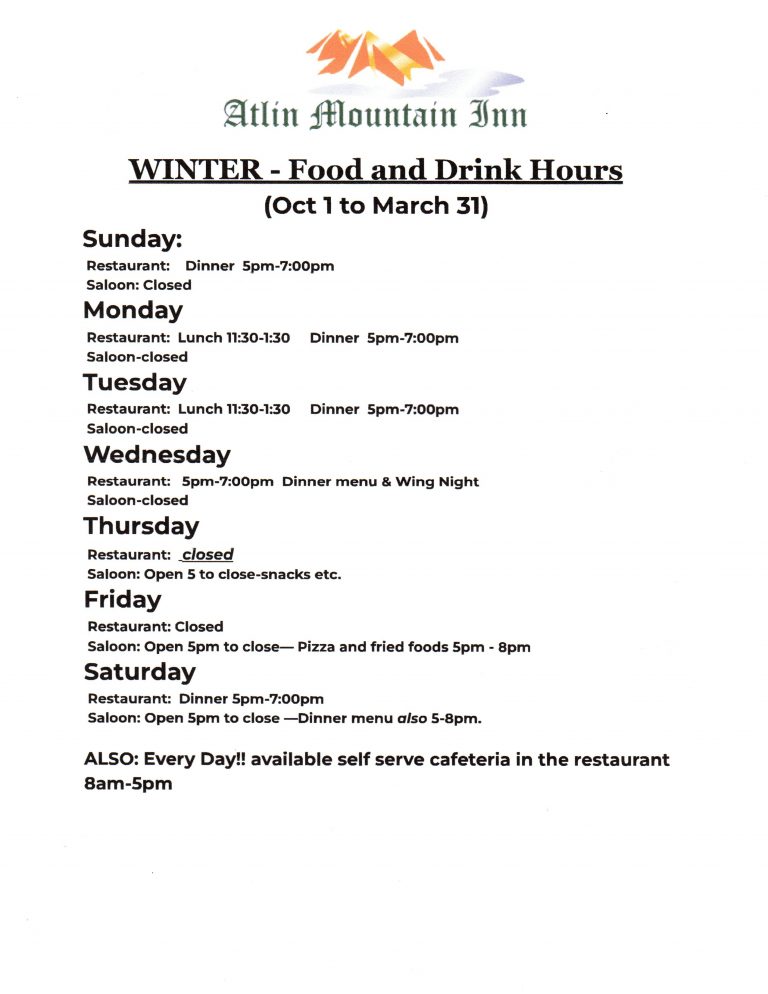 Atlin's premier hotel, restaurant and bar-Official Site